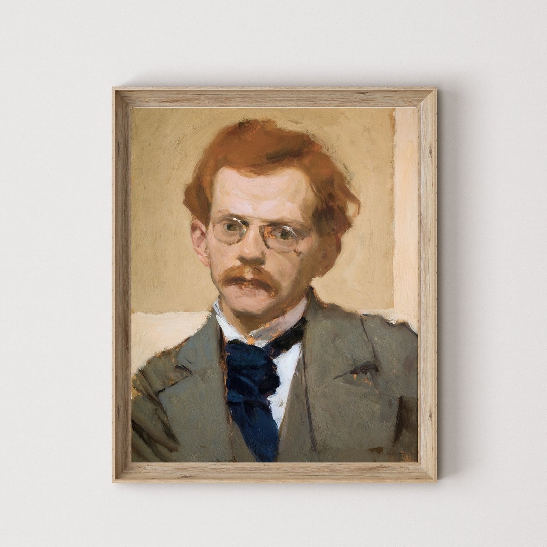 Red Hair Man Portrait Painting Art Print (digital Download)169 - Etsy