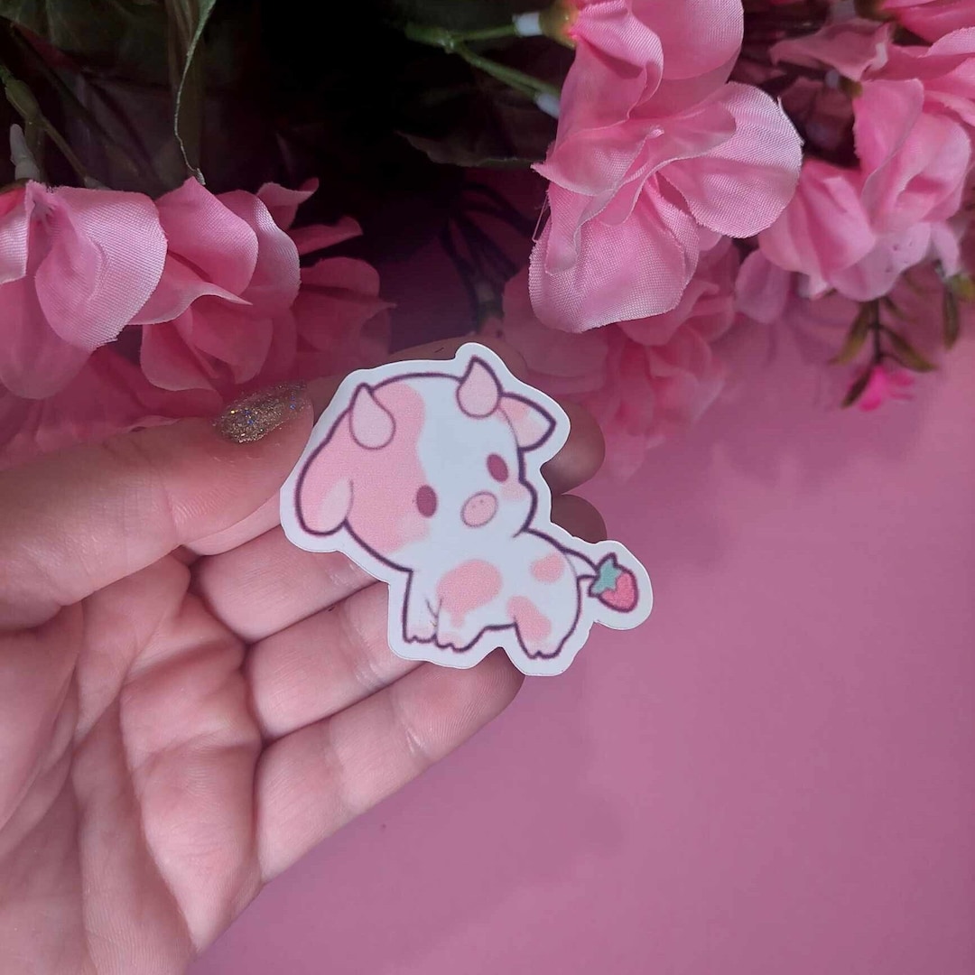 Cute Cow Stickers | Kawaii Cow Stickers | Weather Resistant Stickers ...