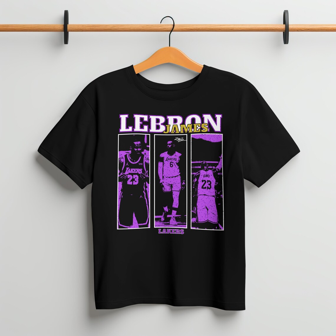 Lebron James Los Angeles Lakers Graphic Tee Shirt Mens Womens LA Lakers ...