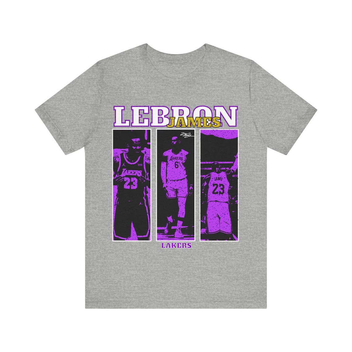 Lebron James Los Angeles Lakers Graphic Tee Shirt Mens Womens LA Lakers ...