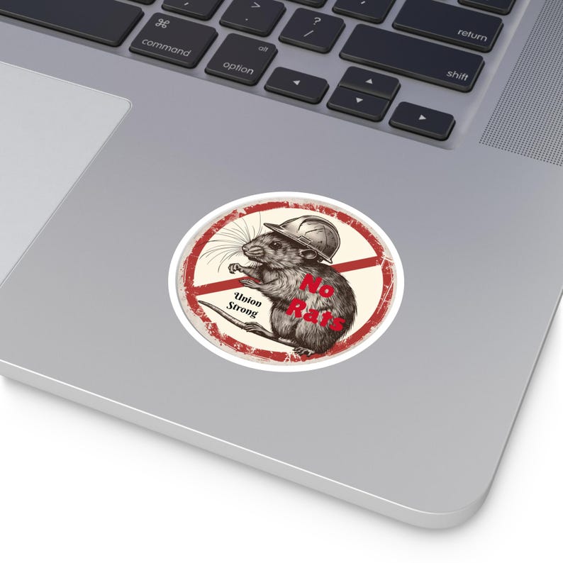 No Rats Union Strong Hardhat Sticker Water and Scratch Resistant - Etsy