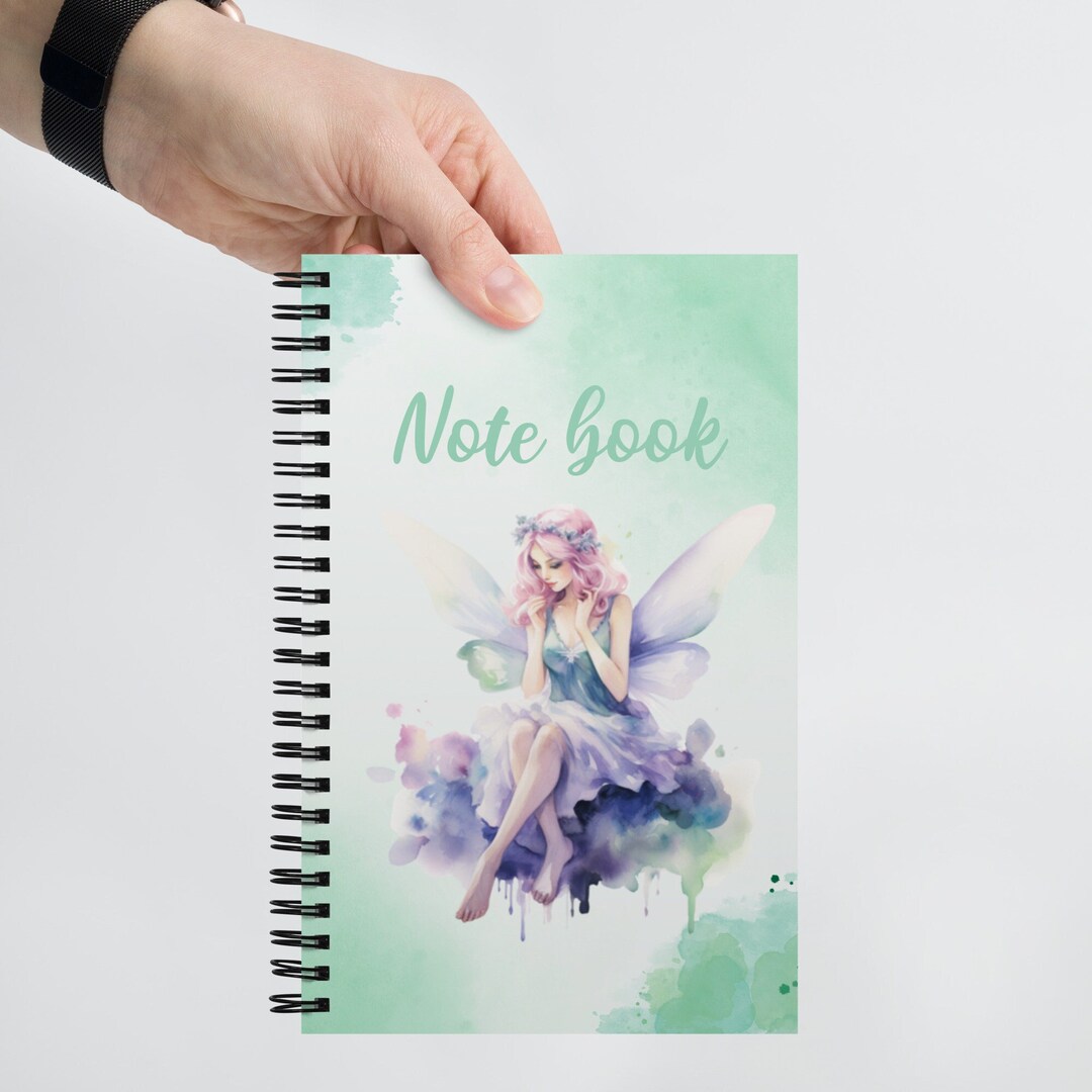 Spiral Notebook With a Fairies and Pixies, Colorful, Inspirational ...