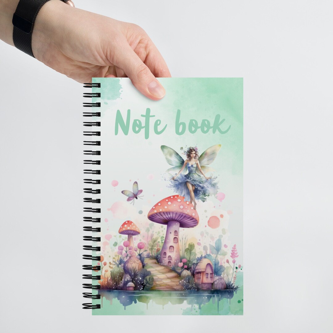 Spiral Notebook With a Fairies and Pixies, Colorful, Inspirational ...