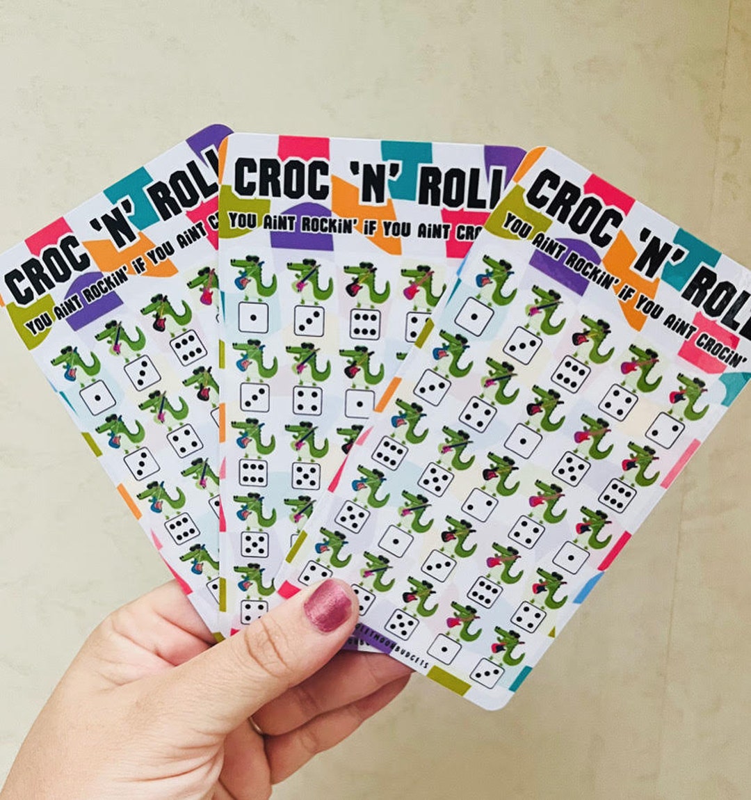 Croc 'N' Roll Savings Tracker Violetmoonbudgets Cash Stuffing Cash ...