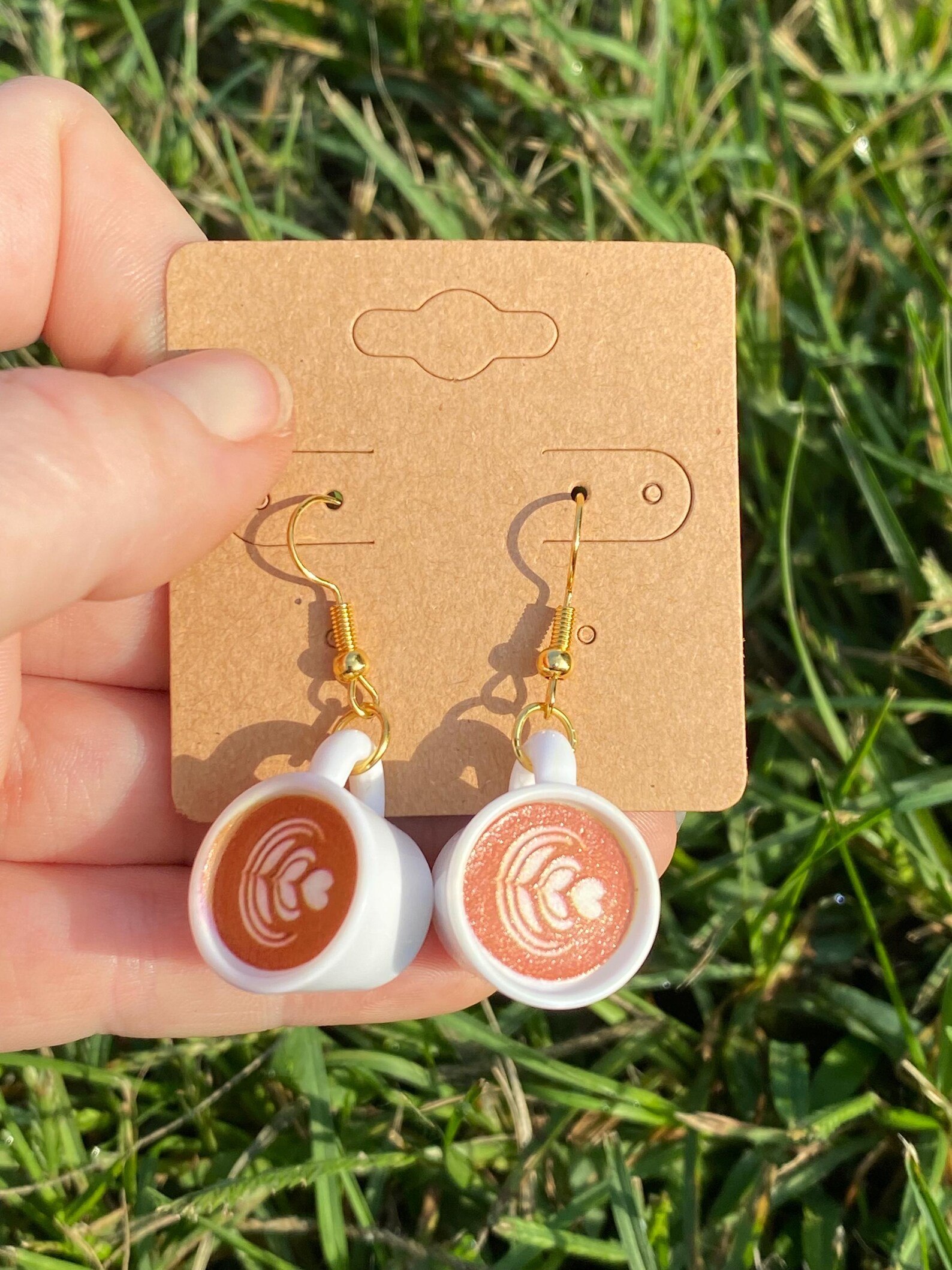 Coffee Latte Mug Earrings Espresso Earrings Lattee Art Earrings ...