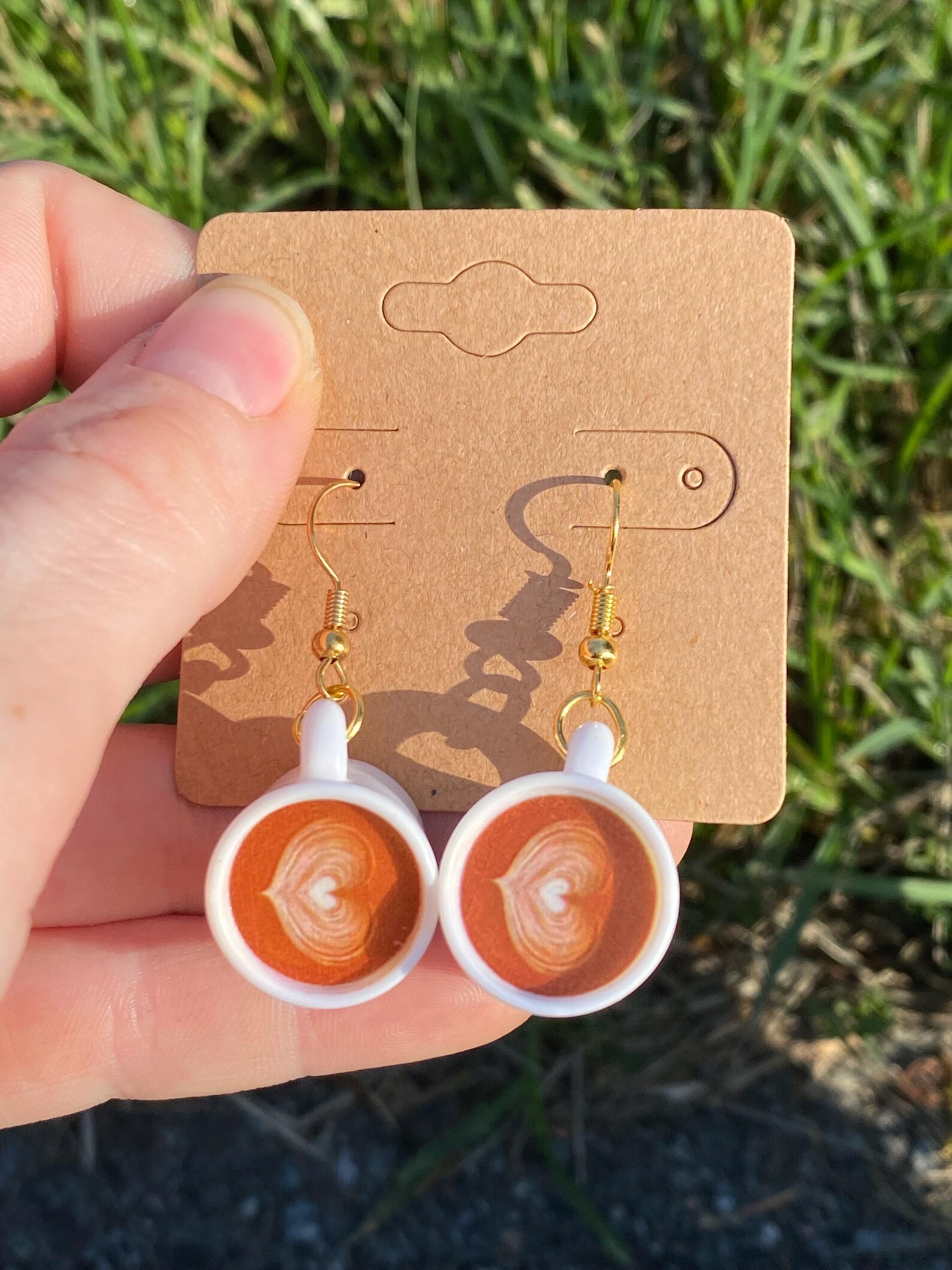 Coffee Latte Mug Earrings Espresso Earrings Lattee Art Earrings ...