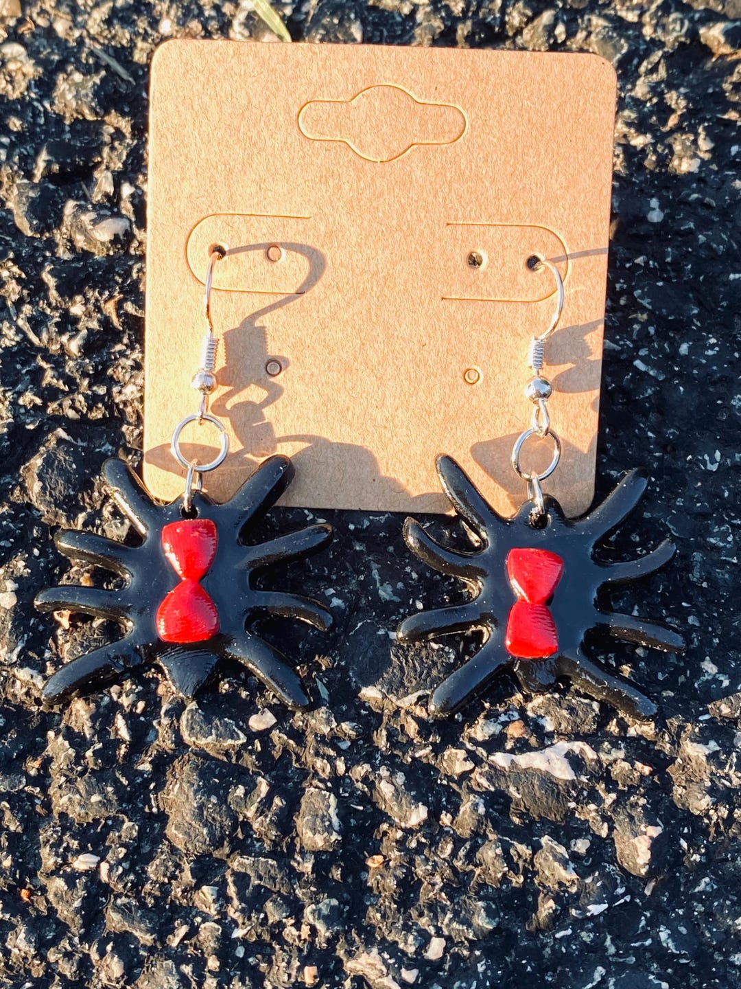 Black Widow Spider Earrings Spider Earrings Spooky Earrings Halloween Earrings Spider Jewelry ...