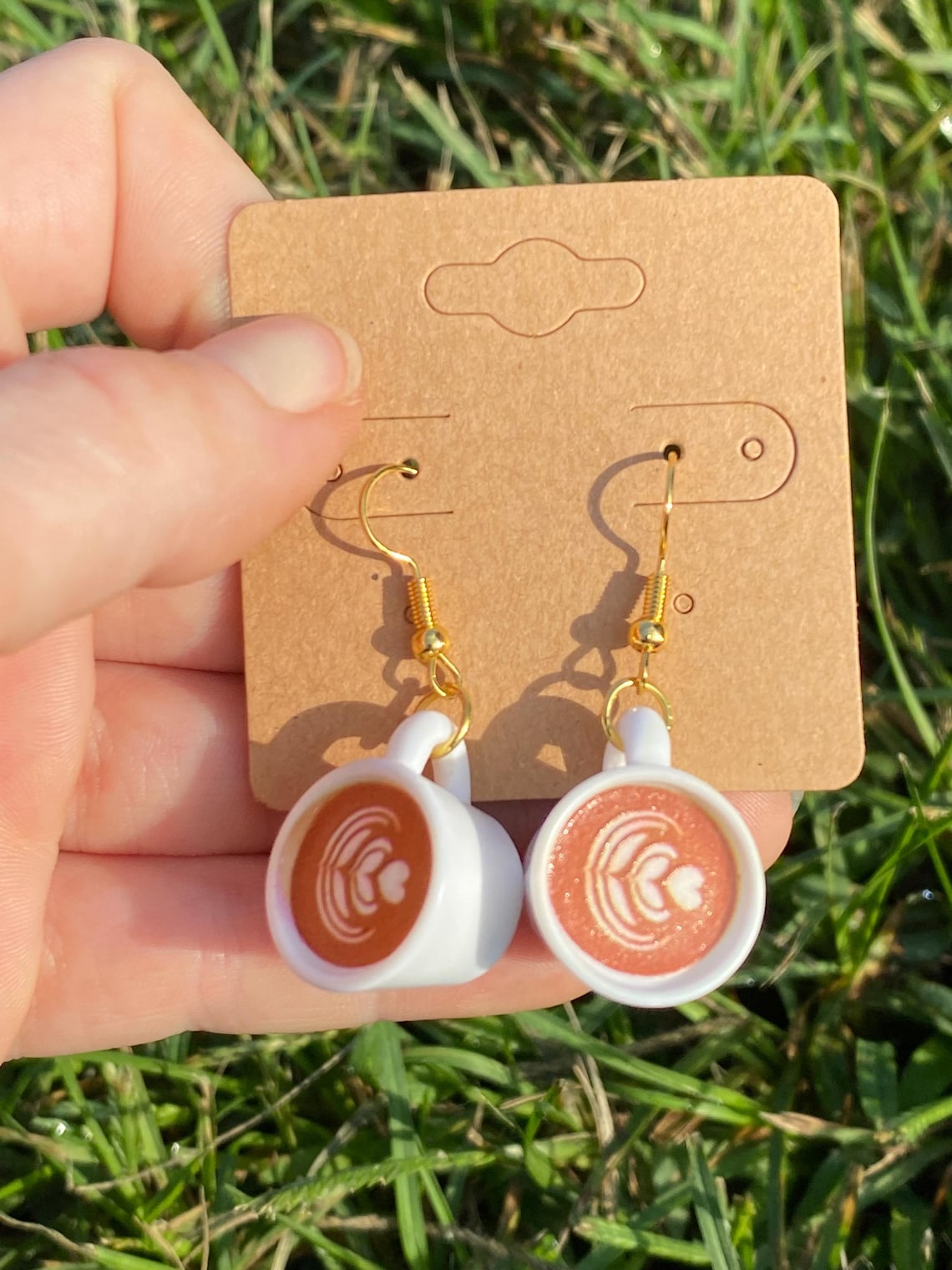 Coffee Latte Mug Earrings Espresso Earrings Lattee Art Earrings ...