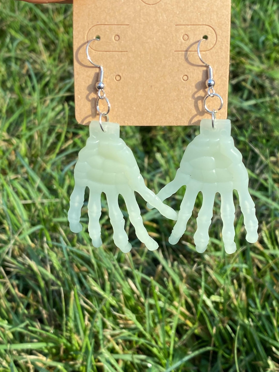 Skeleton Hand Glow Earrings | Glow in the Dark | Skeleton Earrings ...