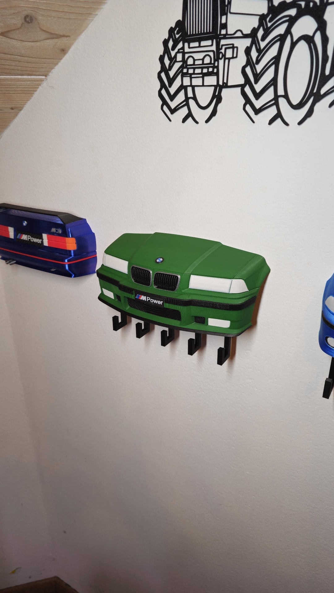 BMW E36 M3 Key Holder: Front View Design - 3D Printed, Color Options ...