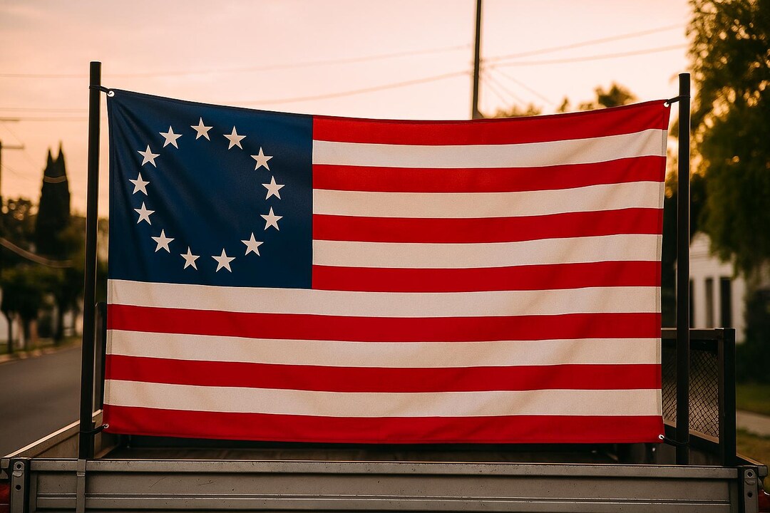 Betsy Ross 13 Star Flag Banner – 180x90/ 120x60cm - Vintage American ...