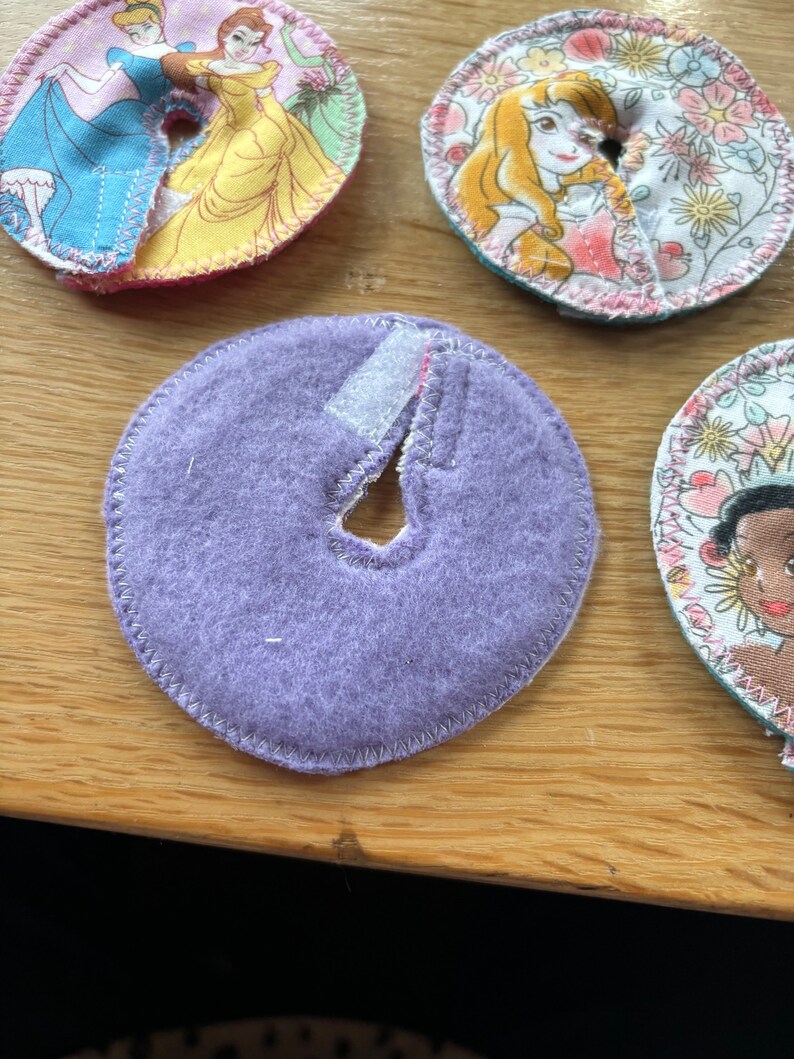 Velcro Feeding Tube Pads-princess Set of 5 - Etsy