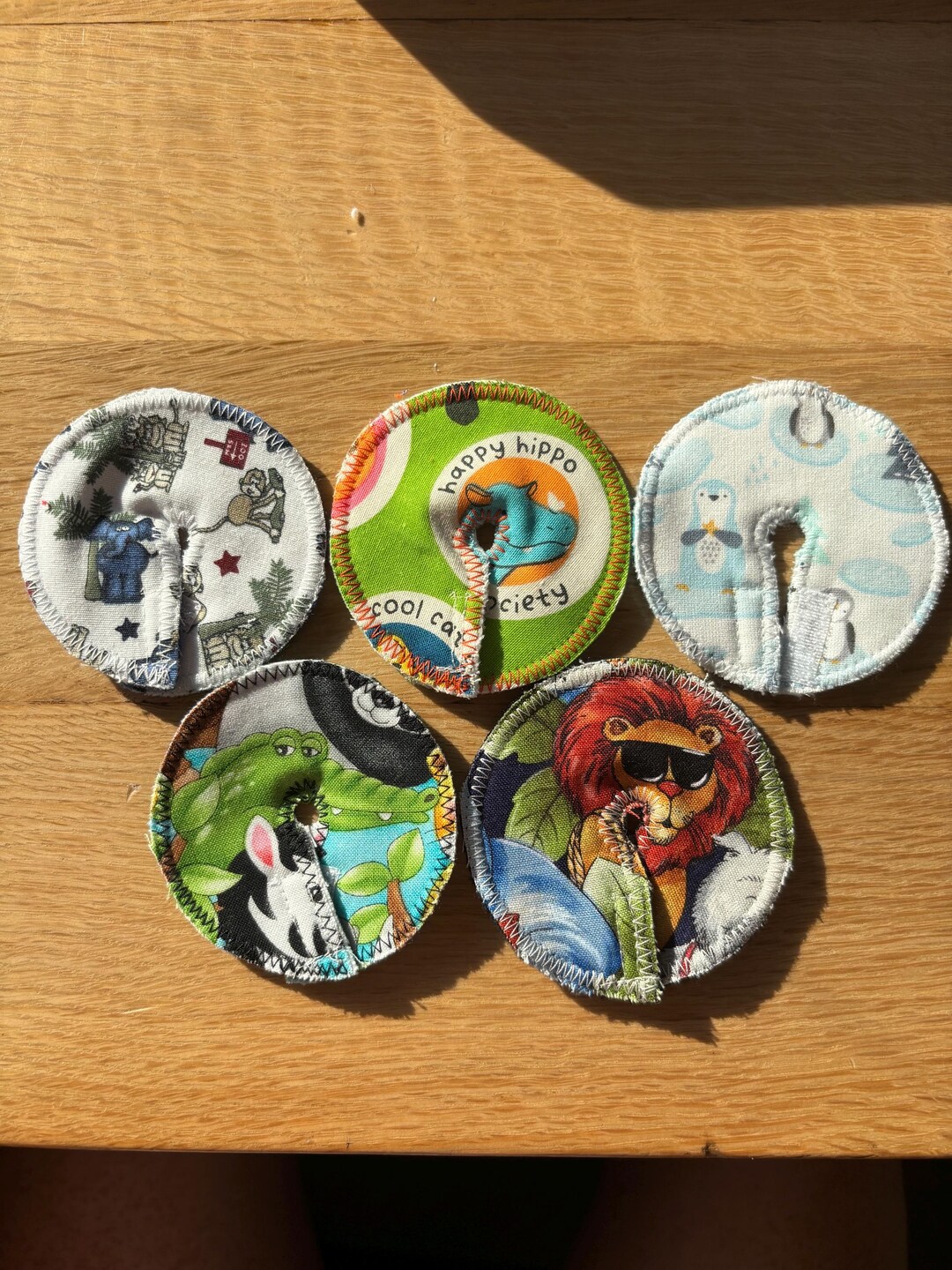 Feeding Tube Pad Set of 5 Zoo Animals - Etsy
