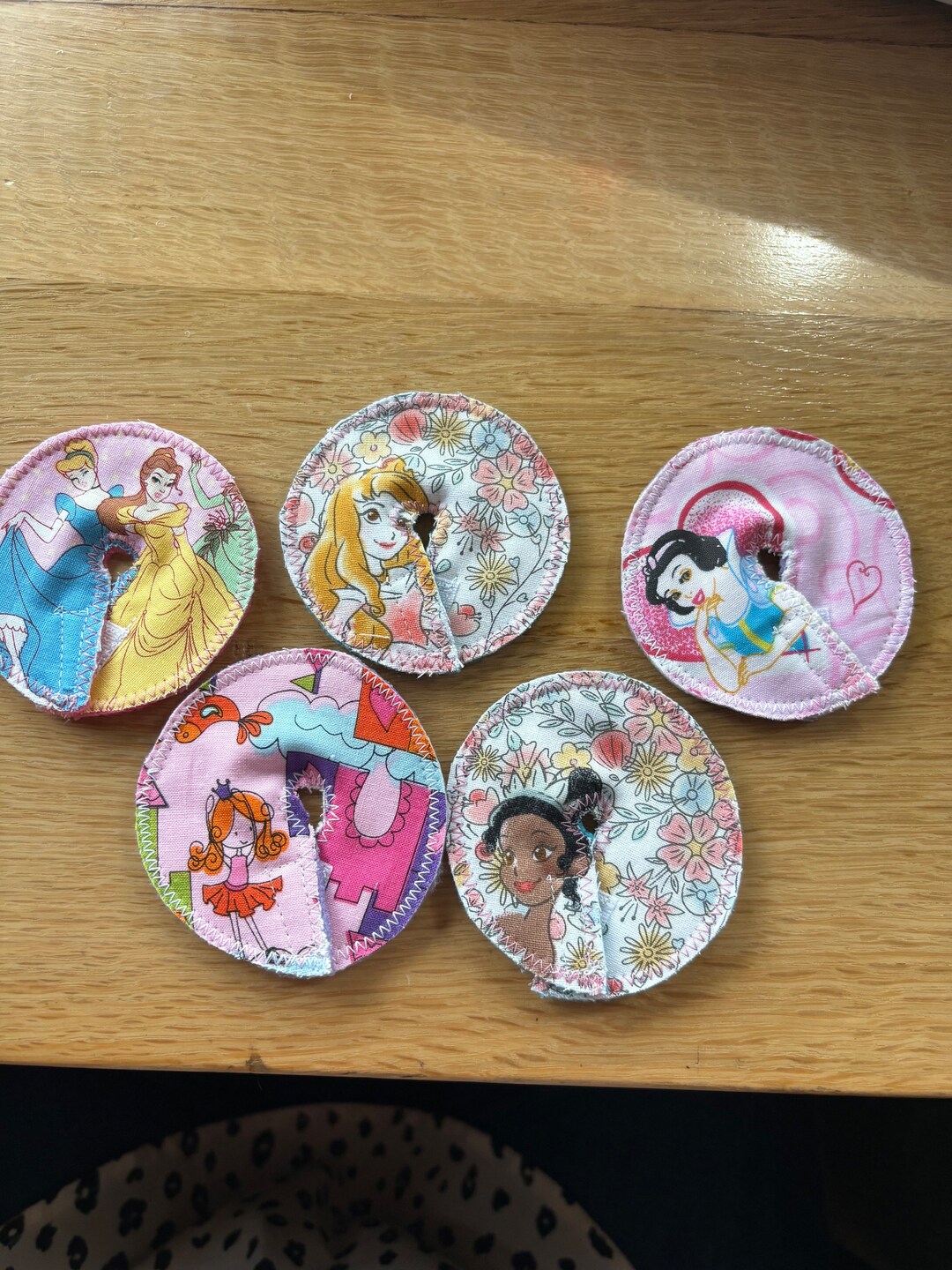 Velcro Feeding Tube Pads-princess Set of 5 - Etsy