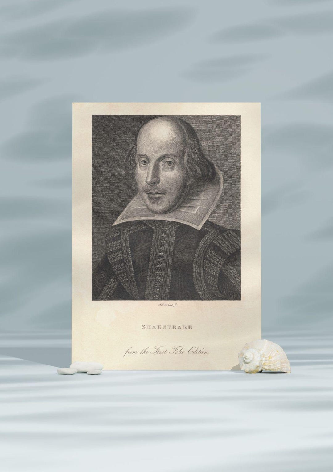 William Shakespeare First Folio Edition 1623 Print, Vintage Book ...
