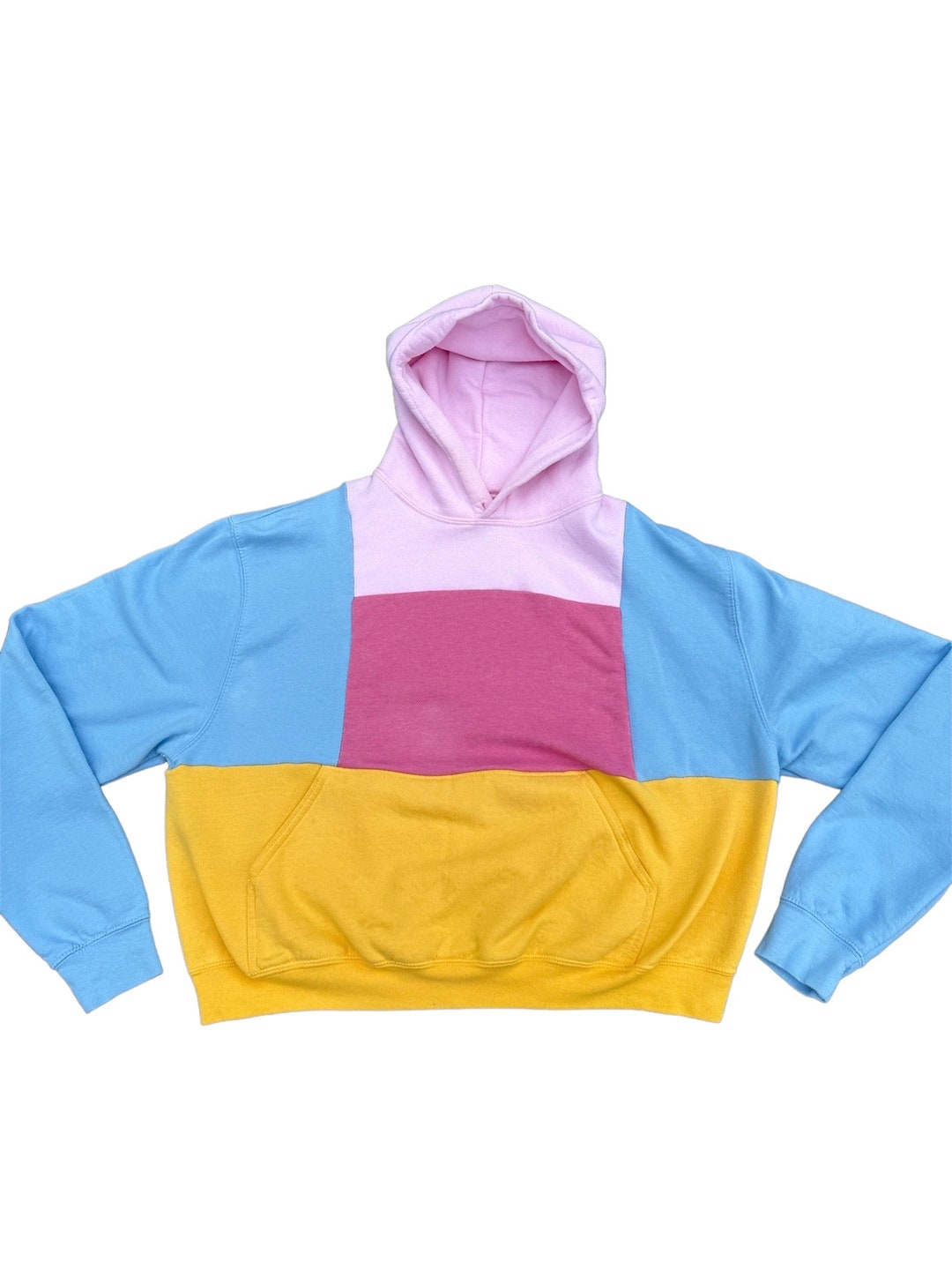 Reworked Hoodie // Upcycled Hoodie // Sweatshirt // Secondhand Clothing ...