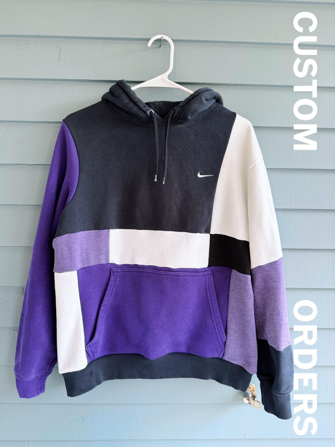 Upcycled Custom Patchwork Hoodie: Reworked Sustainable Clothing - Etsy