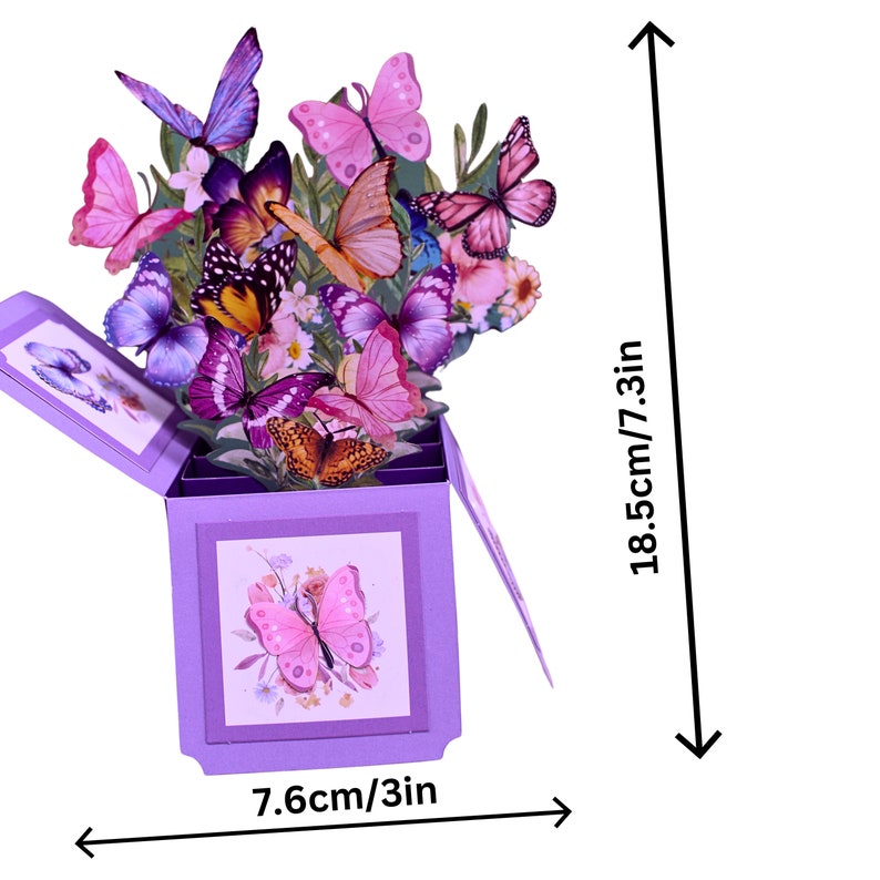Pop up Greeting Teacher Appreciation Day Colorful Card Flowers Gift for ...