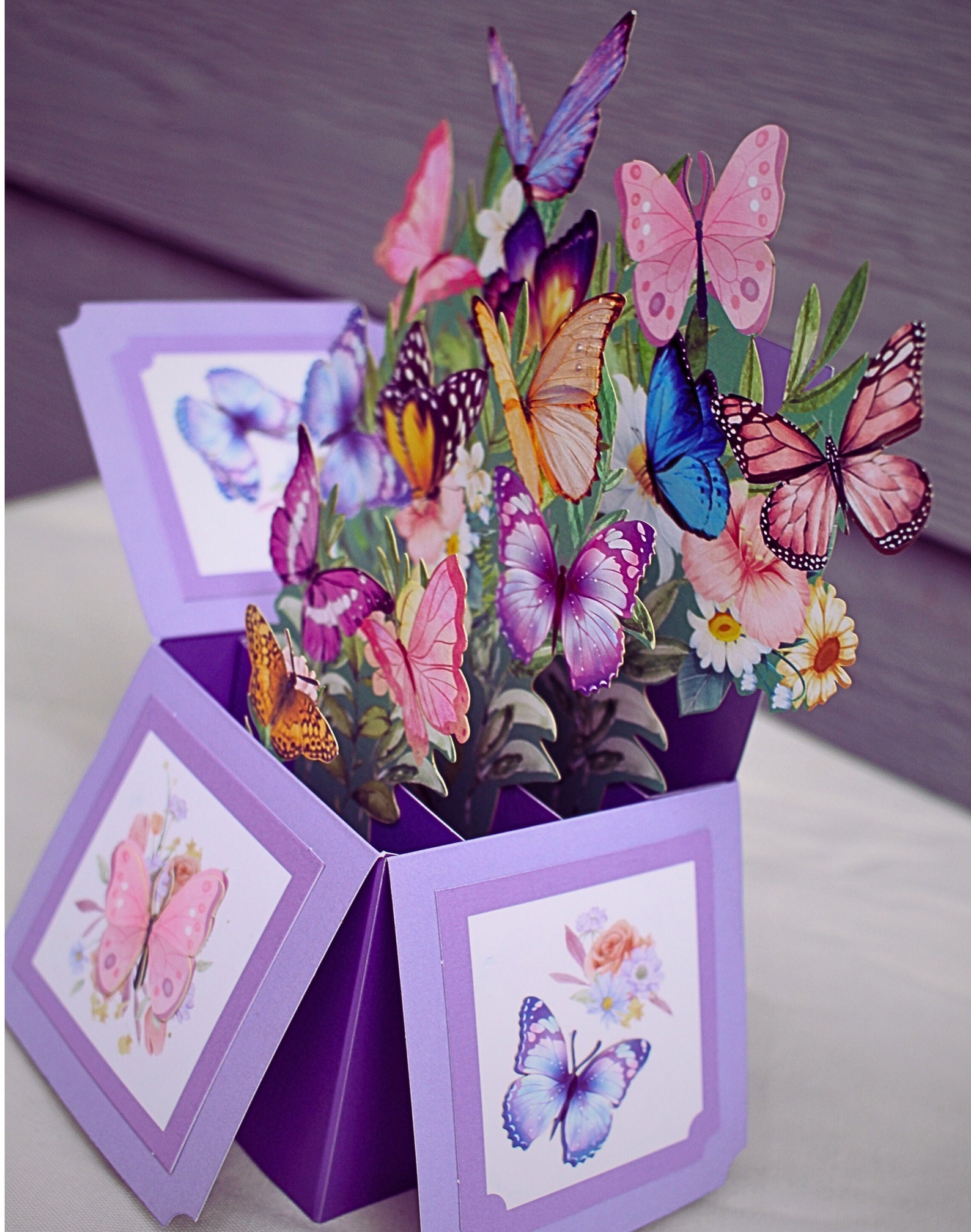 Pop up Greeting Teacher Appreciation Day Colorful Card Flowers Gift for ...