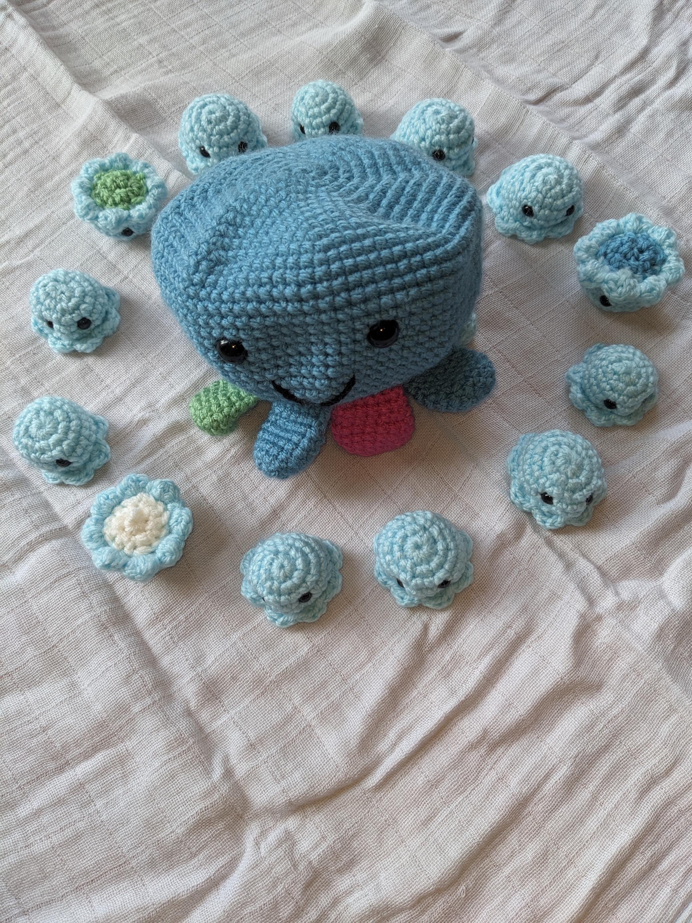 Octopus Memory Crochet Pattern PDF (low-sew) - Etsy
