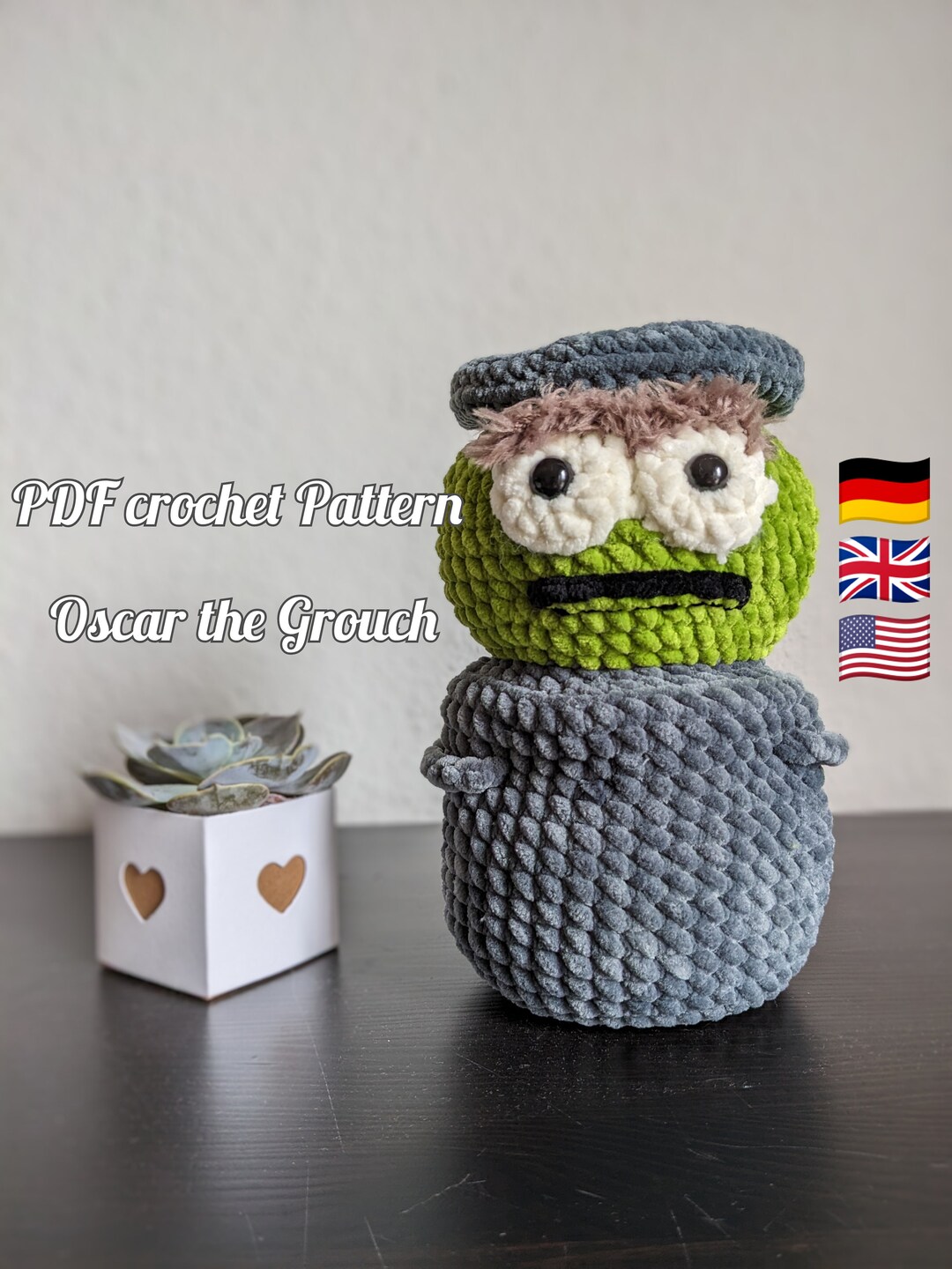 Oscar Crochet Pattern PDF / Häkelanleitung Oscar - Etsy