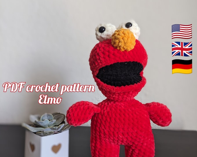 Elmo Crochet Pattern PDF / Häkelanleitung - Etsy