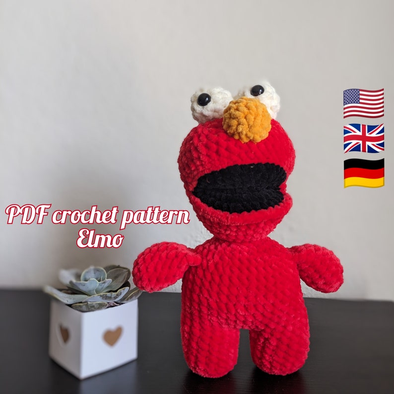 Elmo Crochet Pattern PDF / Häkelanleitung - Etsy