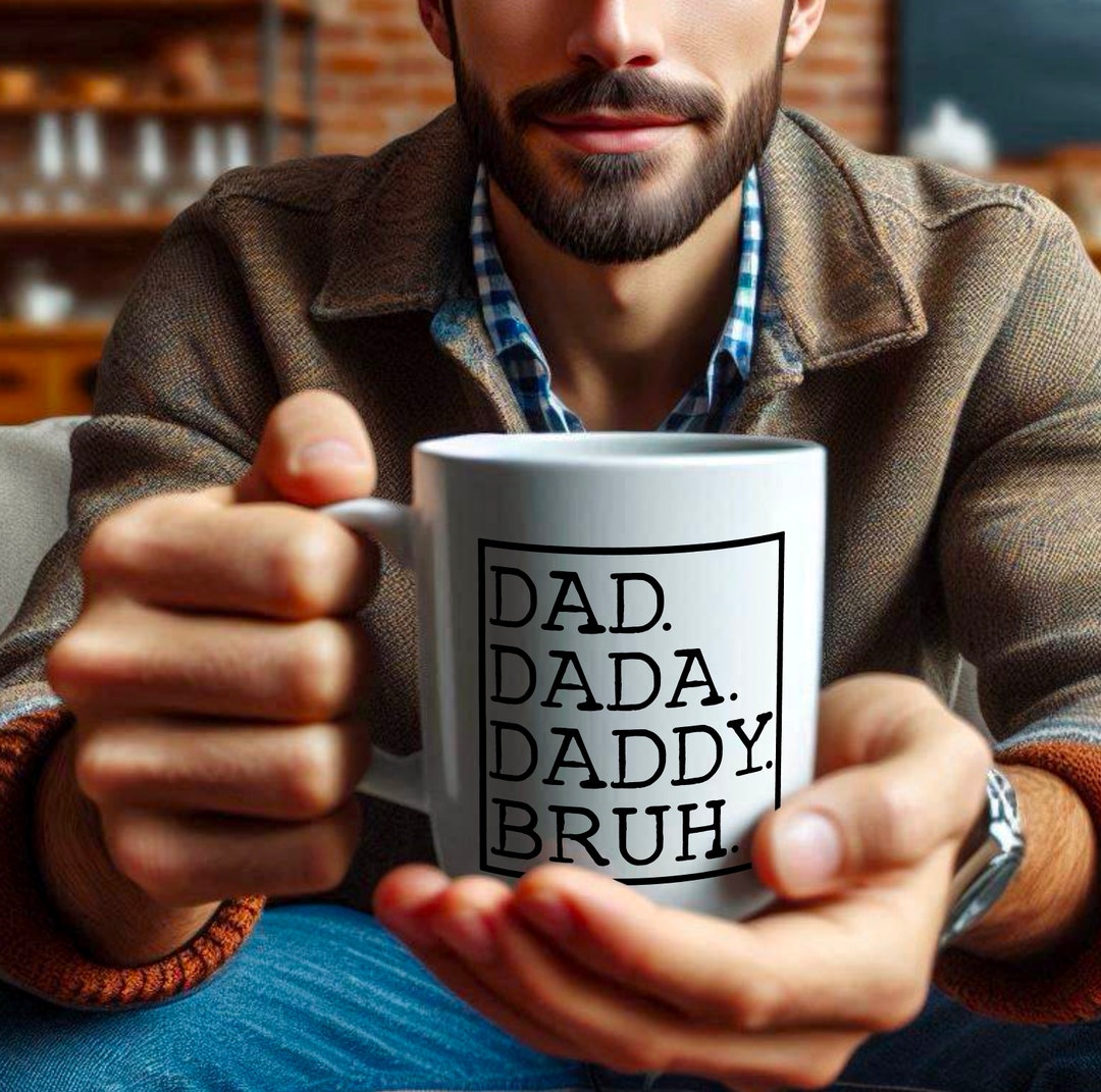 Funny Dad Bruh Coffee Mug, Gothic Style Father's Day Gift - Etsy