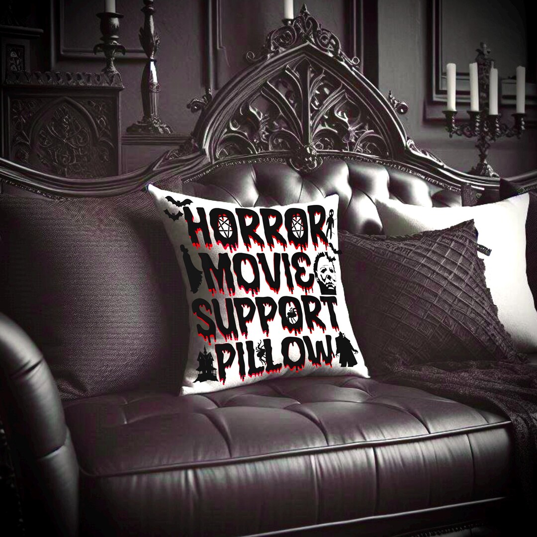 Horror Movie Support Pillow Cushion Cover | Gothic Home Decor ...