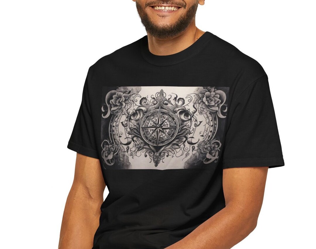 Compass T-shirt Gift Compass Rose T Shirt Nautical Lover Shirt Gift for ...