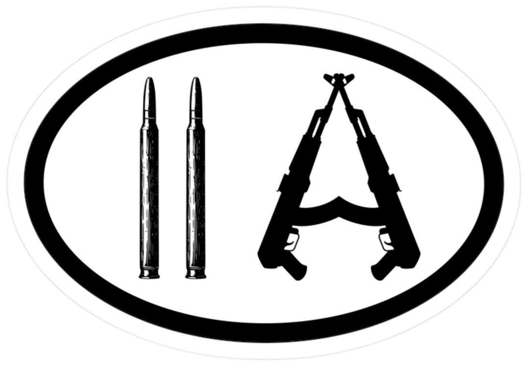 Bullets and Draco 2 A Sticker 2A Decal Gift for the Gun Lover ...