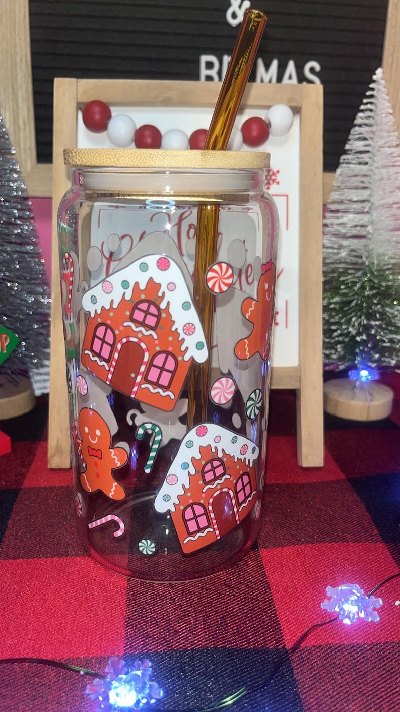 Gingerbread House 16oz Libbey Glass - Etsy