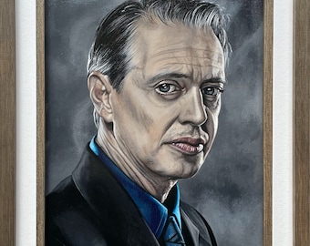 Steve Buscemi Oil Painting Painted Portrait Art Print Oil Portrait ...