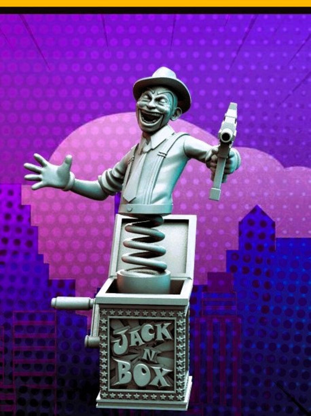 Jack N Box,3d File, 3D Model, Diorama,print, Printing File, 3D Printer ...