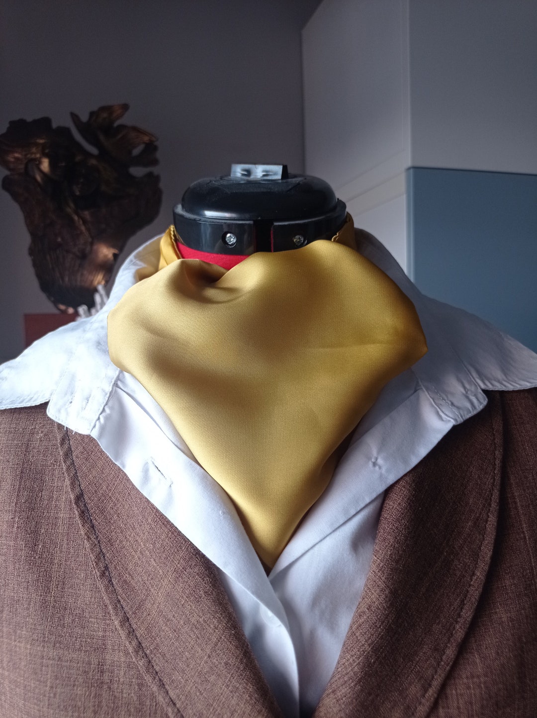 Victorian-style Satin Cravat Ascot. 2 Colors to Choose From. - Etsy