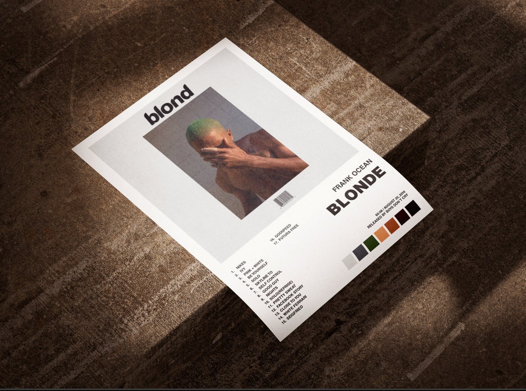 Frank Ocean Blonde Album Poster - Etsy