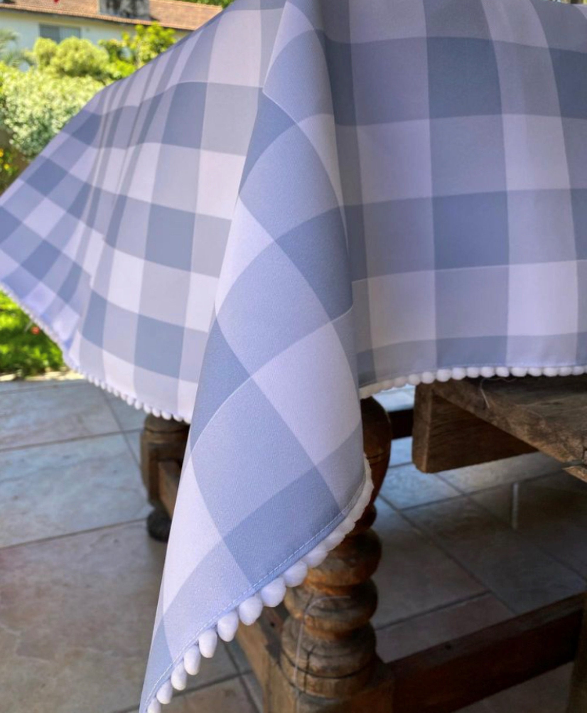 Coated Tablecloth, Stain and Liquid Resistant, Waterproof Tablecloth ...