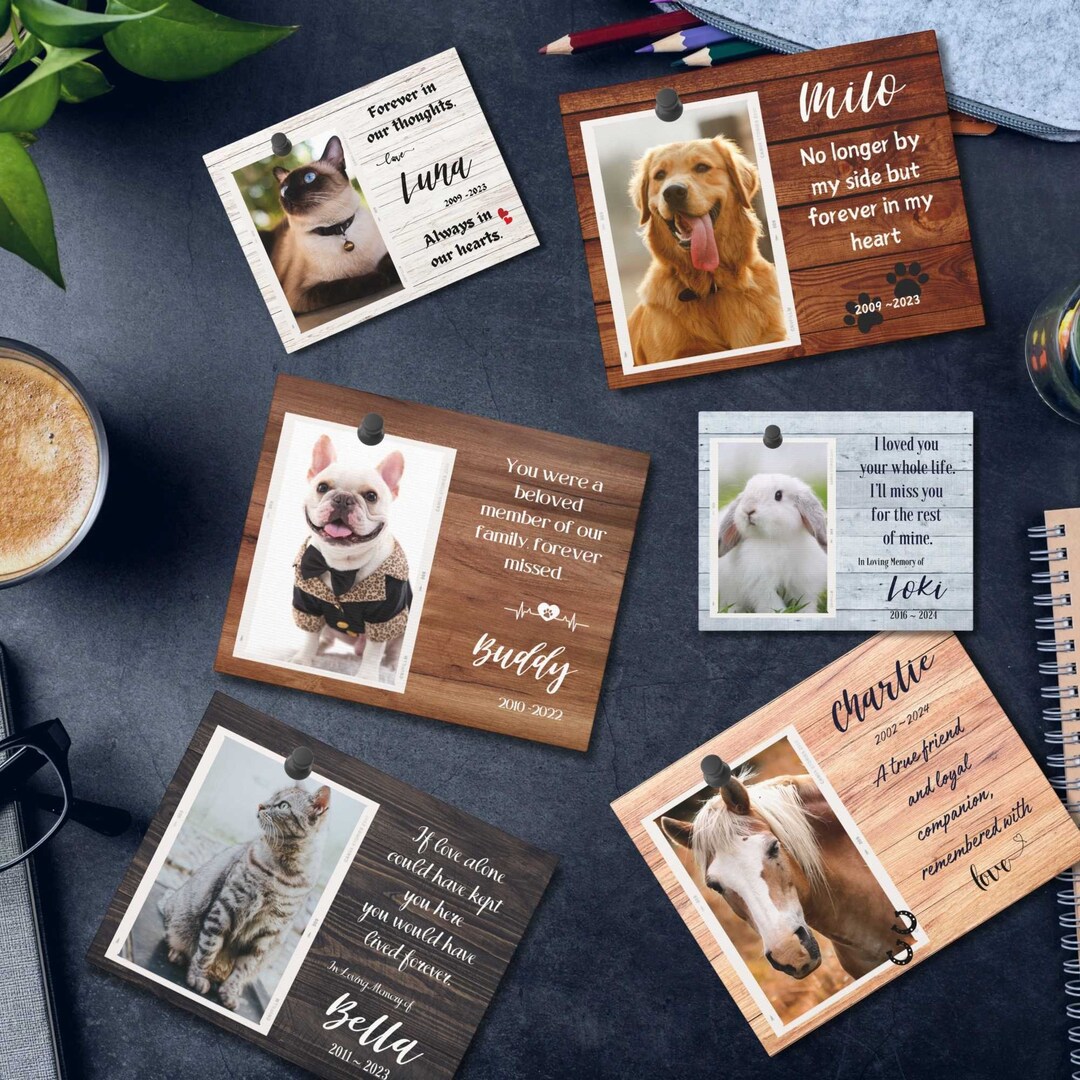 Pet Memorial Gift Custom Dog Memorial Art Personalized Dog Memorial ...