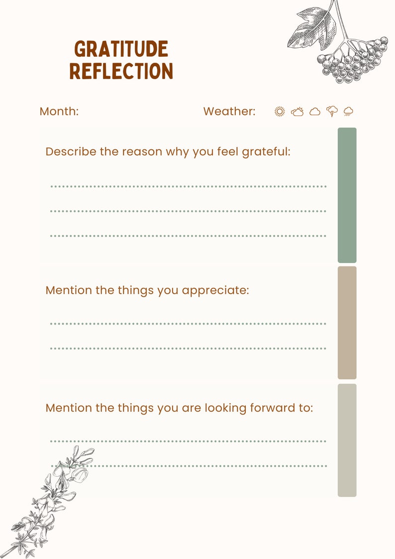 Self Care, Good Notes Journal, Digital Download Organizer, Gratitude ...