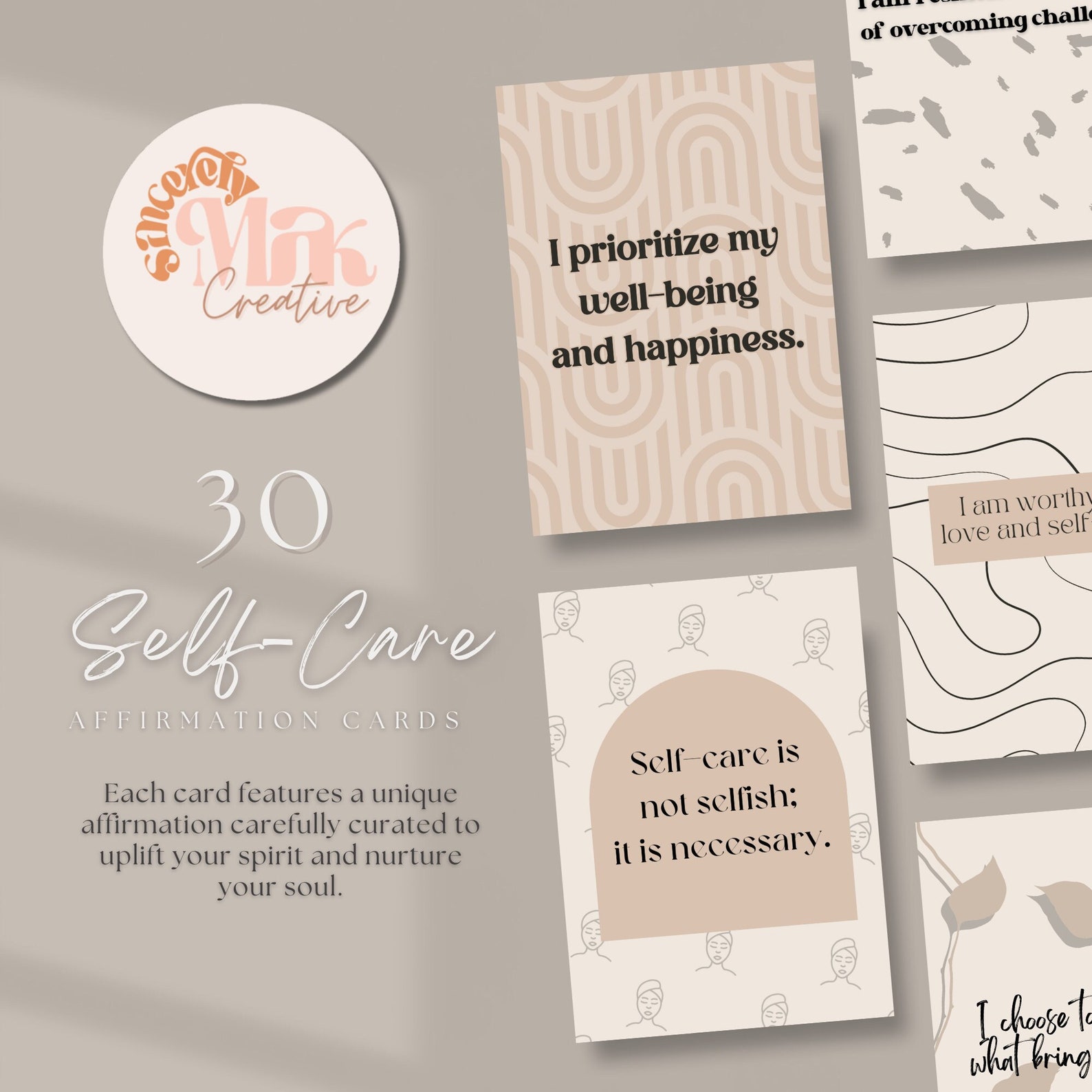 Self Care Affirmation Cards, Affirmation Cards Printable, Affirmation ...