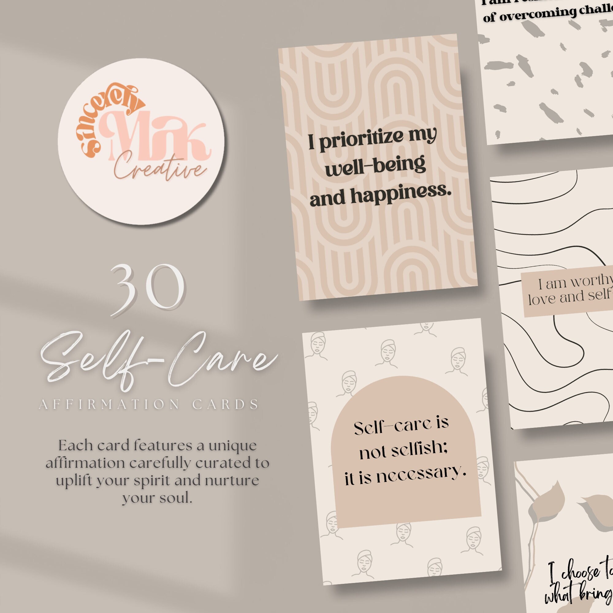 Self Care Affirmation Cards, Affirmation Cards Printable, Affirmation ...