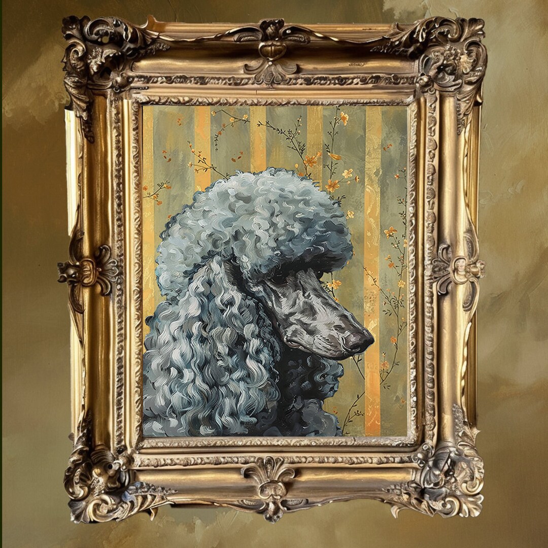 Silver Standard Poodle Art Giglee Print, , up to 15" X 20", Perfect ...