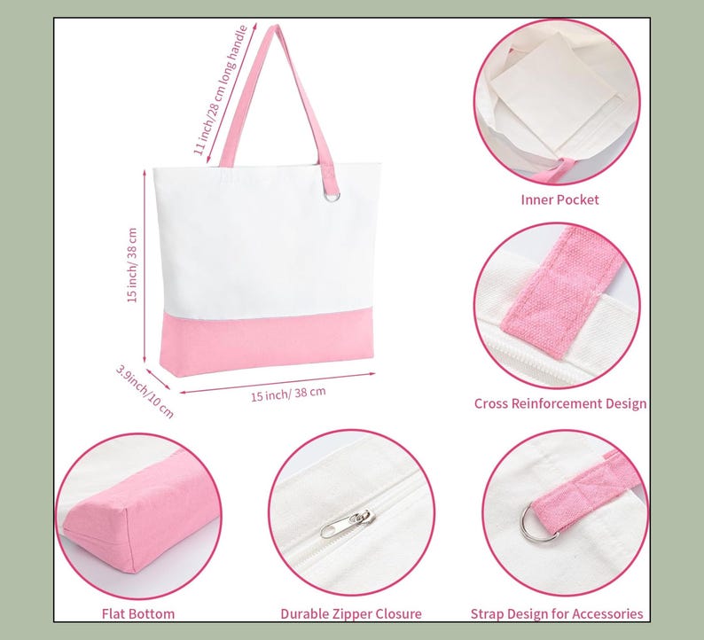 Custom Personalized Grammy Grandma Nana Nanny Mimi Canvas Tote Bag Gift ...