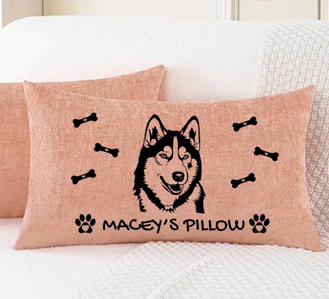 Husky Dog 12X20 Pillow Cover/gift for Dog Pillow Cover/dog Lover Gift ...