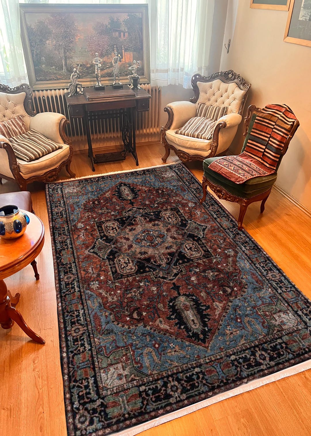 Oriental Area Rug 8x10, Persian Vintage Style Rug 5x8, Rugs for Living ...