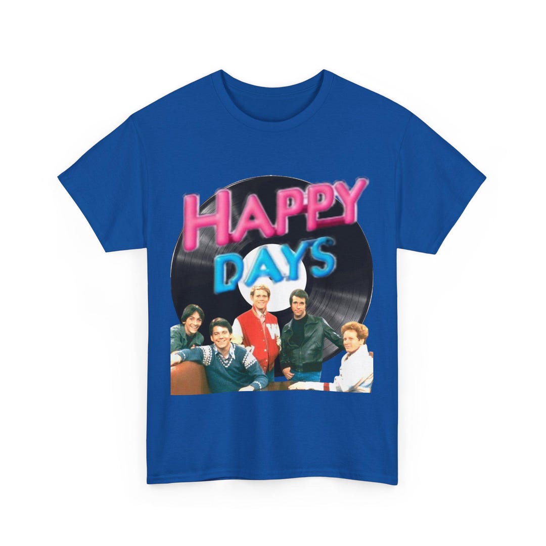 Happy Days T-shirt, Graphic Tee, Positive Vibes Shirt, Retro Style Top ...