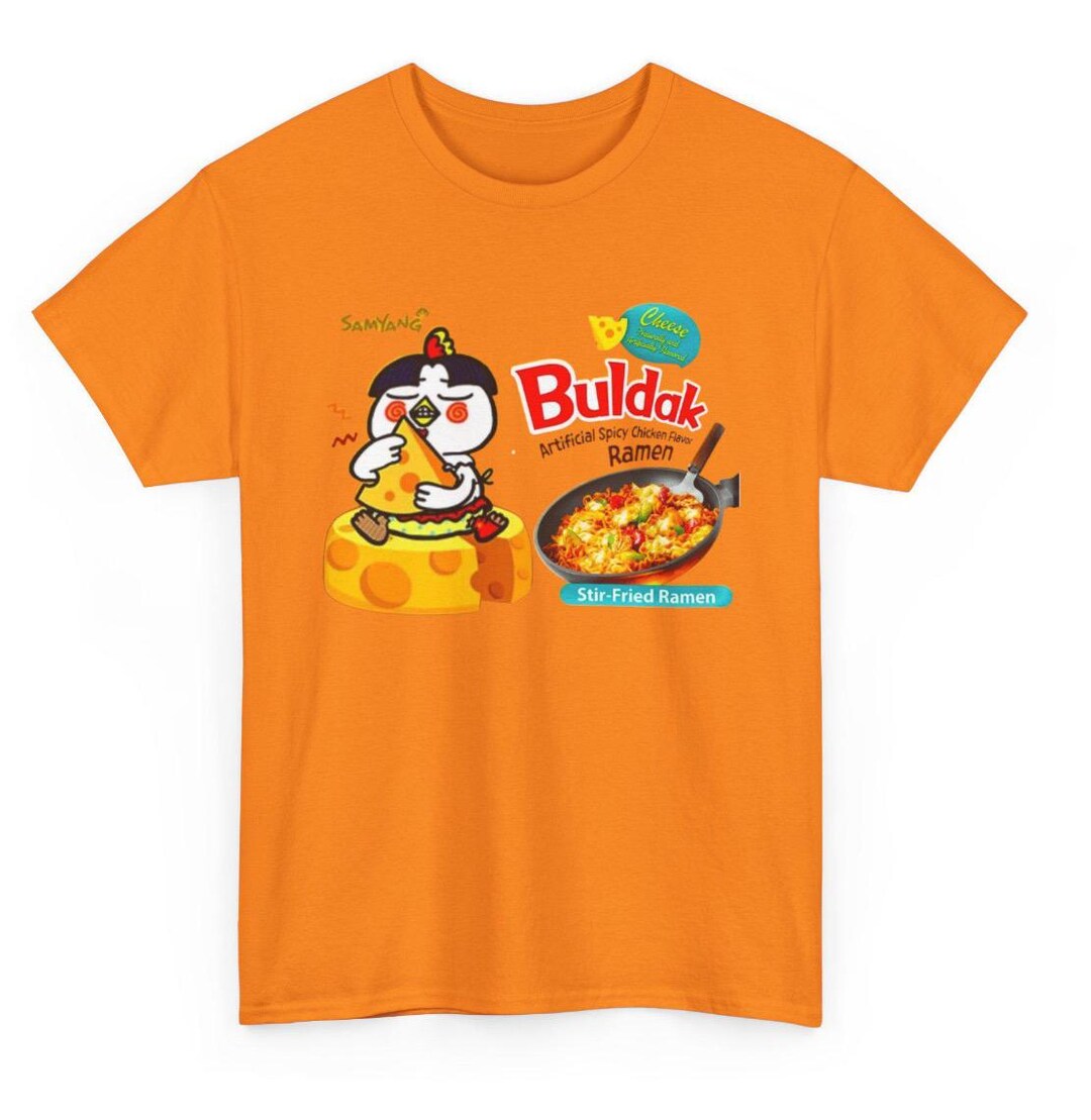 Buldak Spicy Cheese Ramen Tee, Korean Food Lover Gift, Ramen Noodle ...