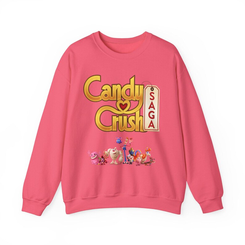 Candy Crush Front and Back Design Sweatshirt, Colorful Jumper, Fun ...