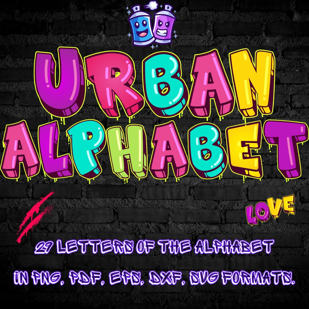 Cityscape ABC: Urban Alphabet Letter Template Set - Etsy