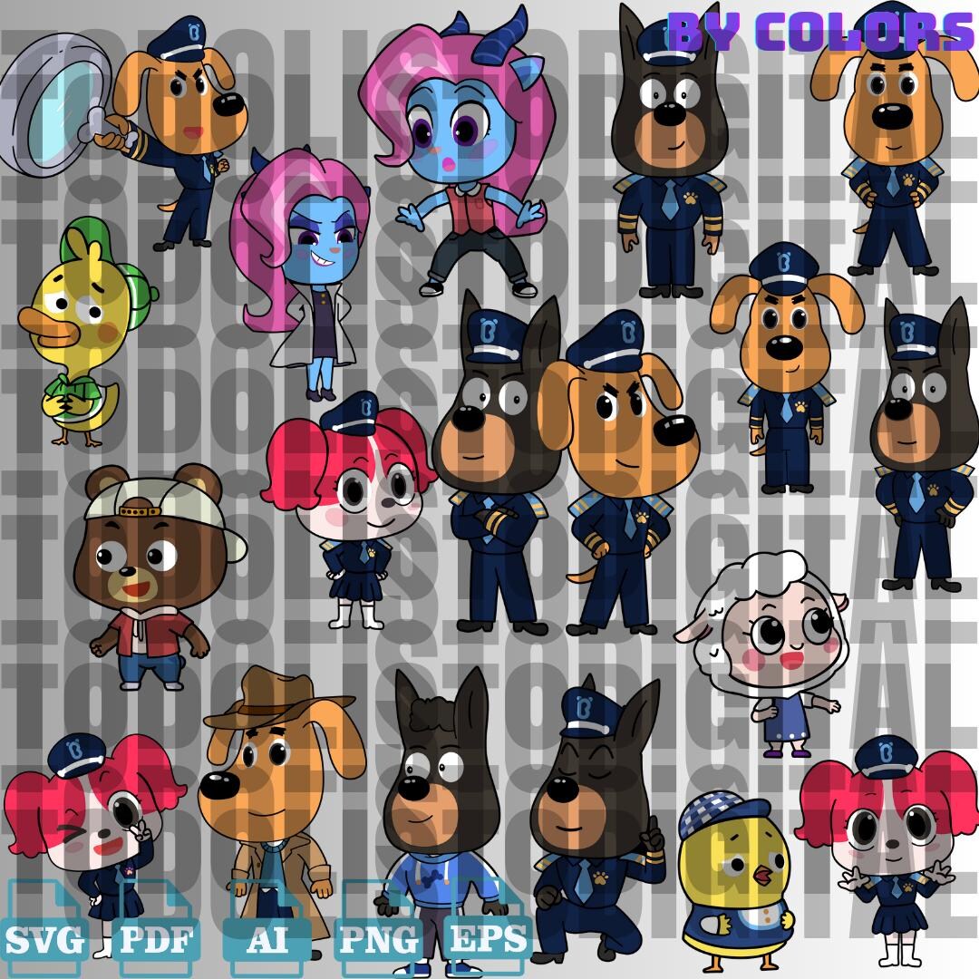 Manually Vectorized Sherif Pack, Labrador Dog Vector, Svg, Eps, Png ...